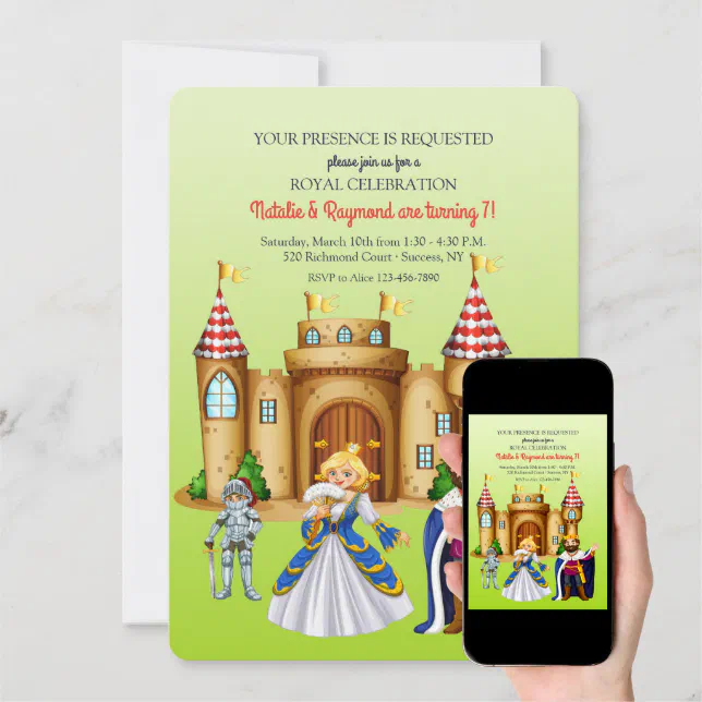 Medieval Times Birthday Party Invitation | Zazzle