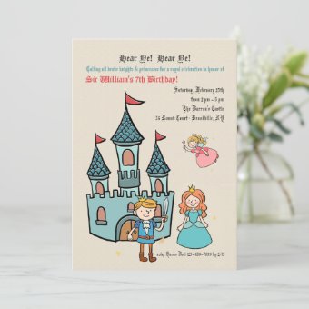 Medieval Times Birthday Party Invitation | Zazzle