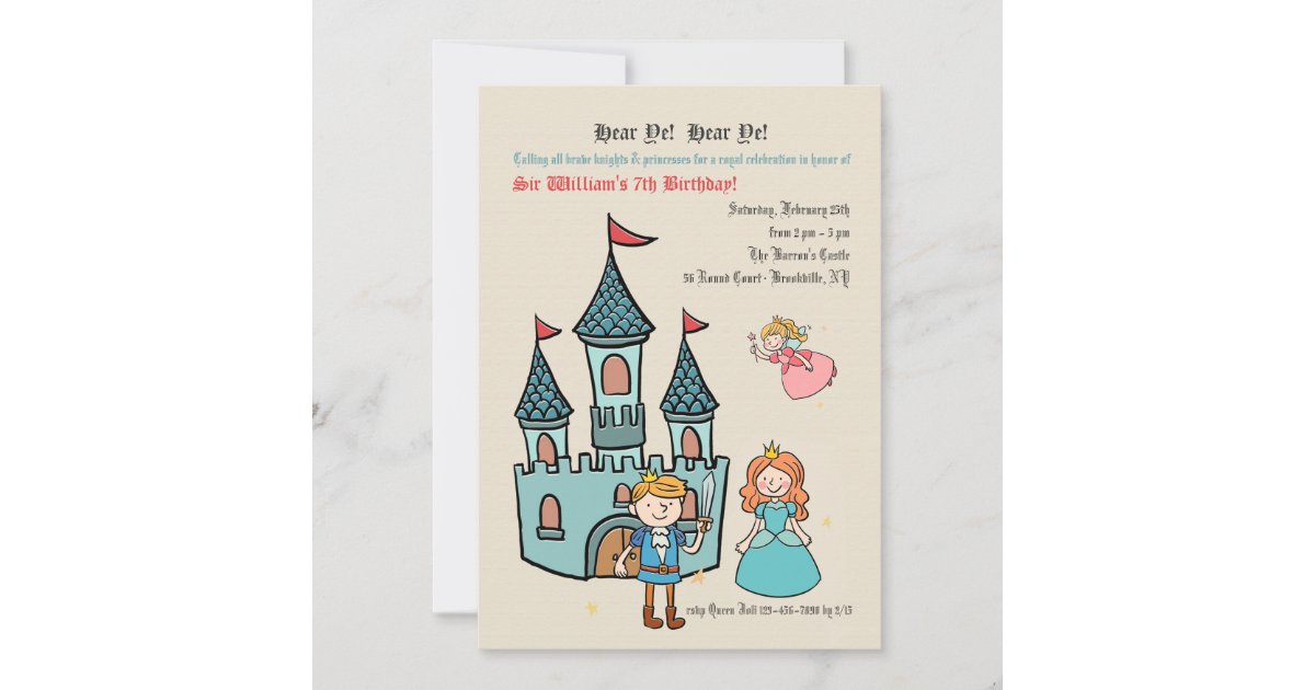 Medieval Times Birthday Party Invitation | Zazzle