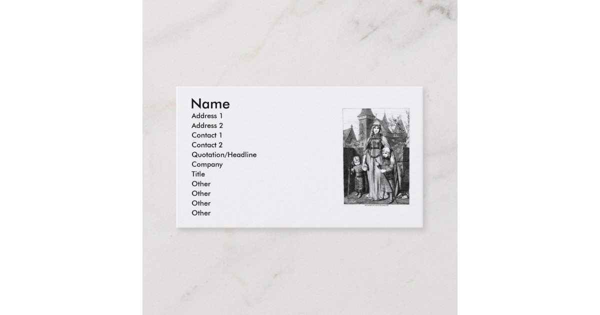 Medieval Times Business Card | Zazzle