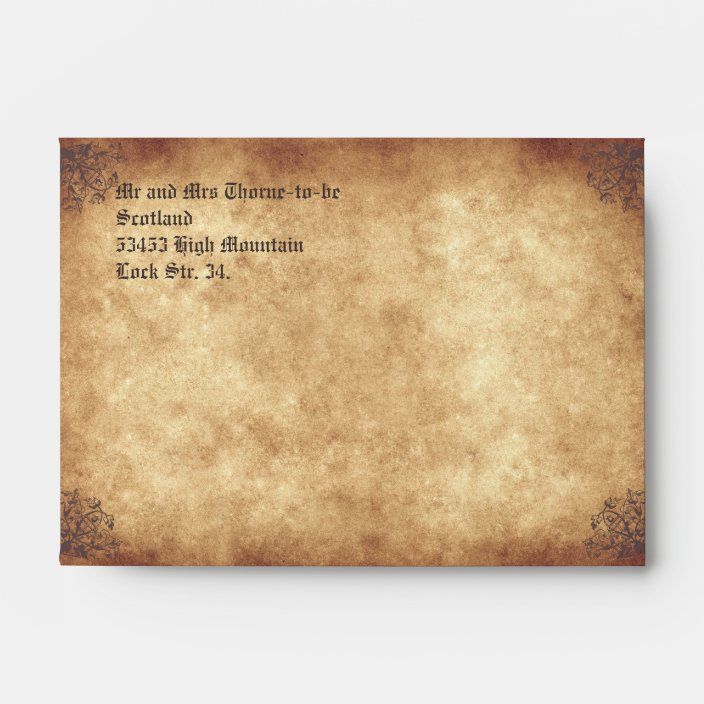 Medieval Wedding Envelope | Zazzle.com