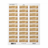 Medieval Wedding Return Label | Zazzle