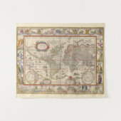 Medieval World Map by Willem Blaeu Tapestry | Zazzle