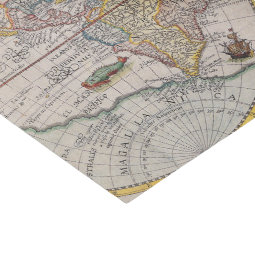 Medieval World Map From 1525 Tissue Paper | Zazzle