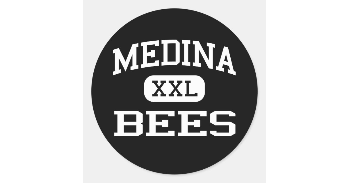 Medina - Bees - Medina High School - Medina Ohio Classic Round Sticker ...