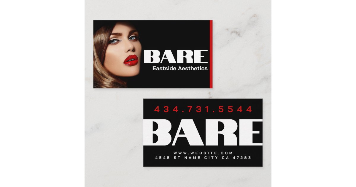 MediSpa Aesthetics Injector Business Card | Zazzle