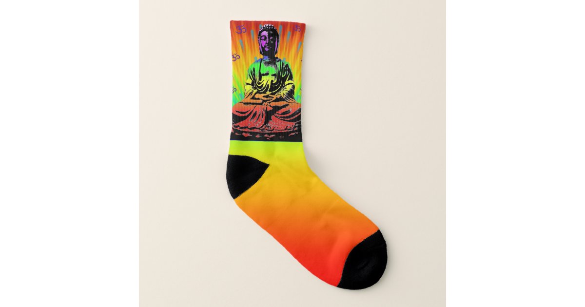 Meditating Buddha Socks | Zazzle