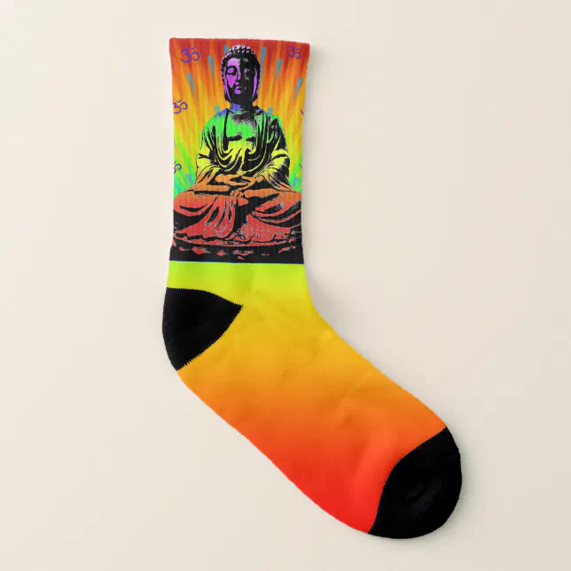 Meditating Buddha Socks | Zazzle