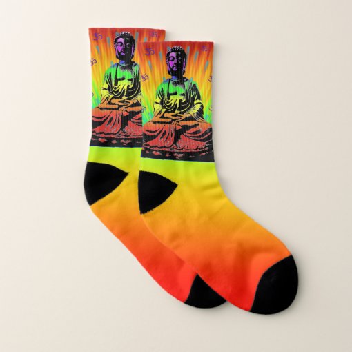 Meditating Buddha Socks | Zazzle