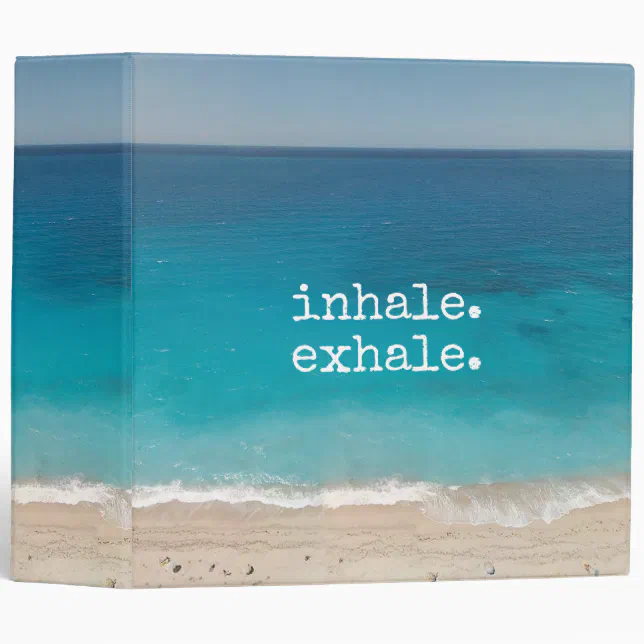 Meditation Beautiful Paradise Beach Binder | Zazzle