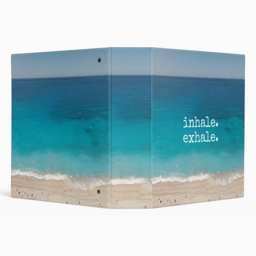 Meditation Beautiful Paradise Beach Binder | Zazzle