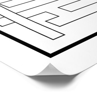 Meditation / Immersion Symbol Poster | Zazzle