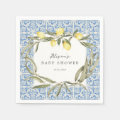 Mediterranean Amalfi Capri Baby Shower Napkins | Zazzle