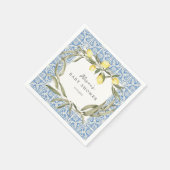 Mediterranean Amalfi Capri Baby Shower Napkins | Zazzle