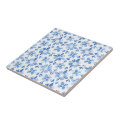 Mediterranean Blue Watercolor Pattern Ceramic Tile | Zazzle