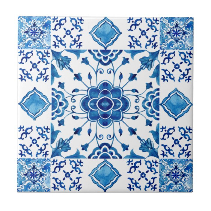 Mediterranean Italian tile design seamless | Zazzle.com