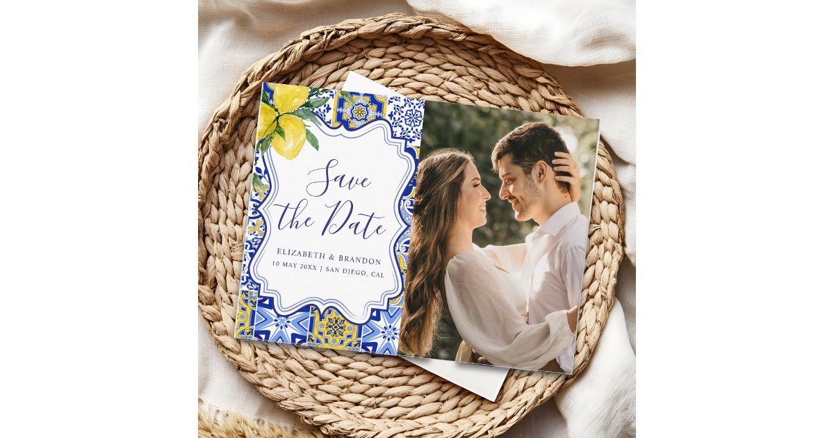 Mediterranean Love: A Wedding Celebration Postcard | Zazzle