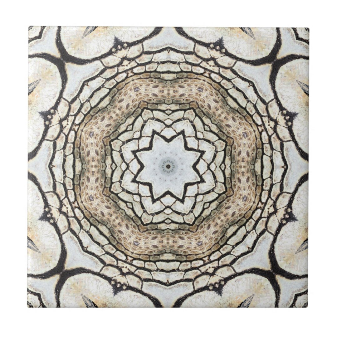 Mediterranean Mosaic Nature Inspired Ceramic Tile | Zazzle