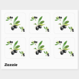 Mediterranean Olives Sticker | Zazzle