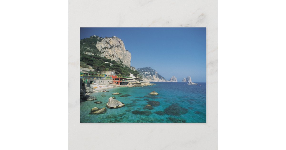 Mediterranean Sea Coast Beach of Italy Postcard | Zazzle