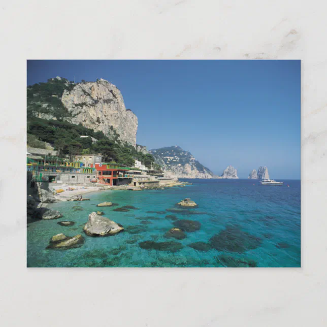 Mediterranean Sea Coast Beach of Italy Postcard | Zazzle