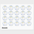 Mediterranean Tile Main Squeze Lemon Bridal Shower Classic Round ...