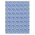 Mediterranean tiles,blue tiles,lemon, tablecloth | Zazzle