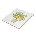 Mediterranean Tuscan Lemon Tree Ceramic Tile | Zazzle
