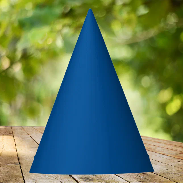 Medium Electric Blue Solid Color Party Hat | Zazzle