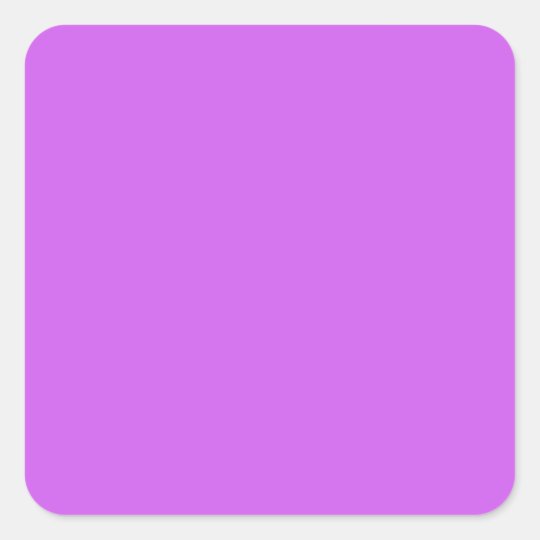 Medium Orchid Solid Color Square Sticker | Zazzle.com
