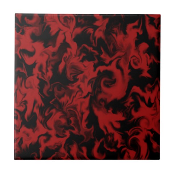 Dark Red Decorative Ceramic Tiles | Zazzle