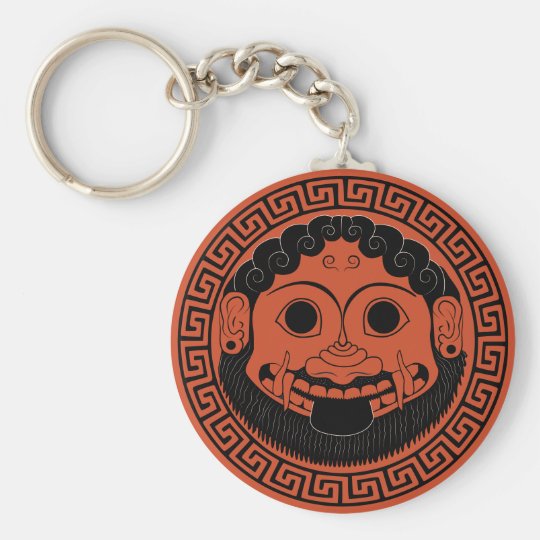 Medusa Apotropaic Ancient Greek Art Keychain | Zazzle.com