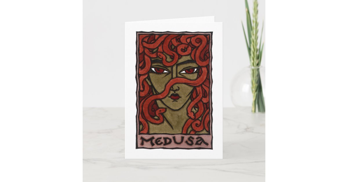 Medusa Greeting Card | Zazzle