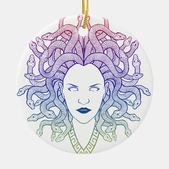 Medusa Head Ceramic Ornament | Zazzle.com