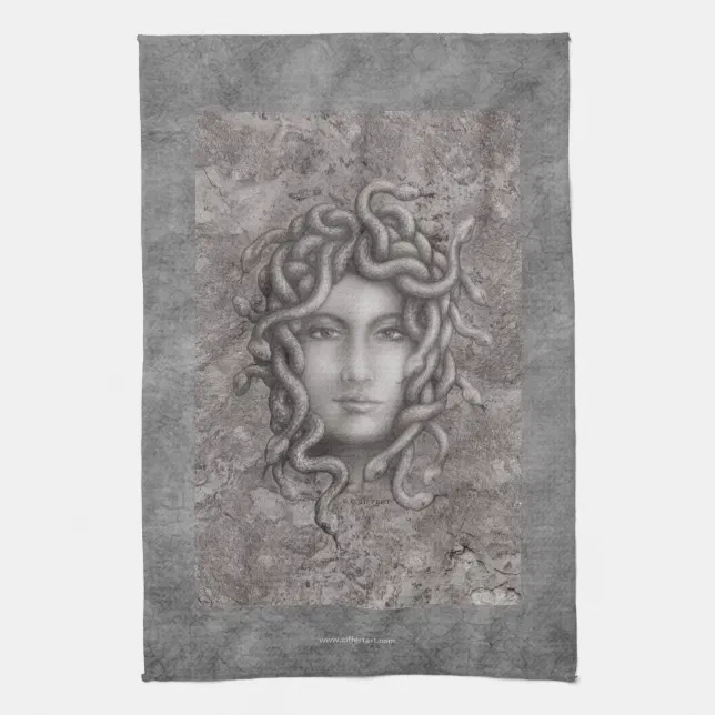 Medusa Kitchen Towel | Zazzle