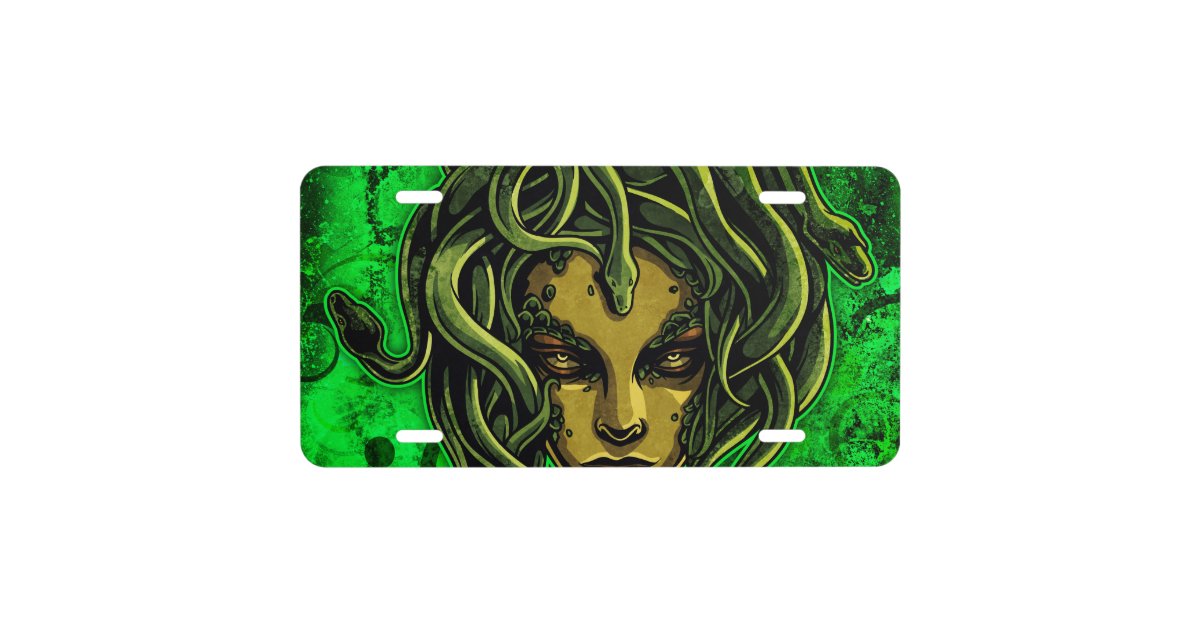 Medusa License Plate | Zazzle