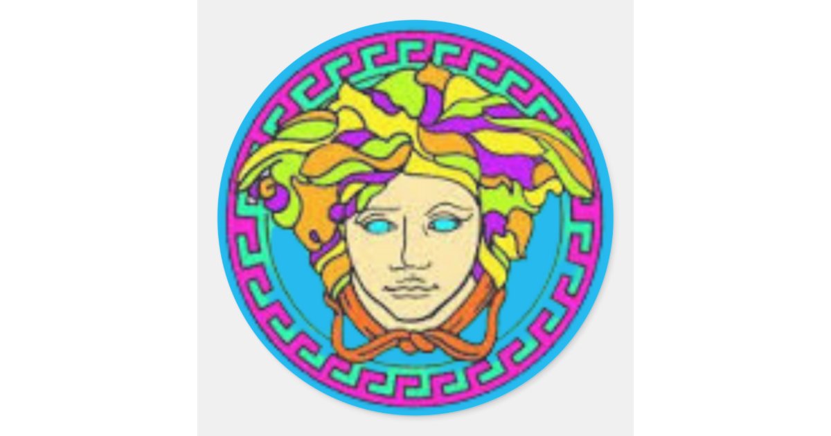 Medusa of South Beach Classic Round Sticker | Zazzle