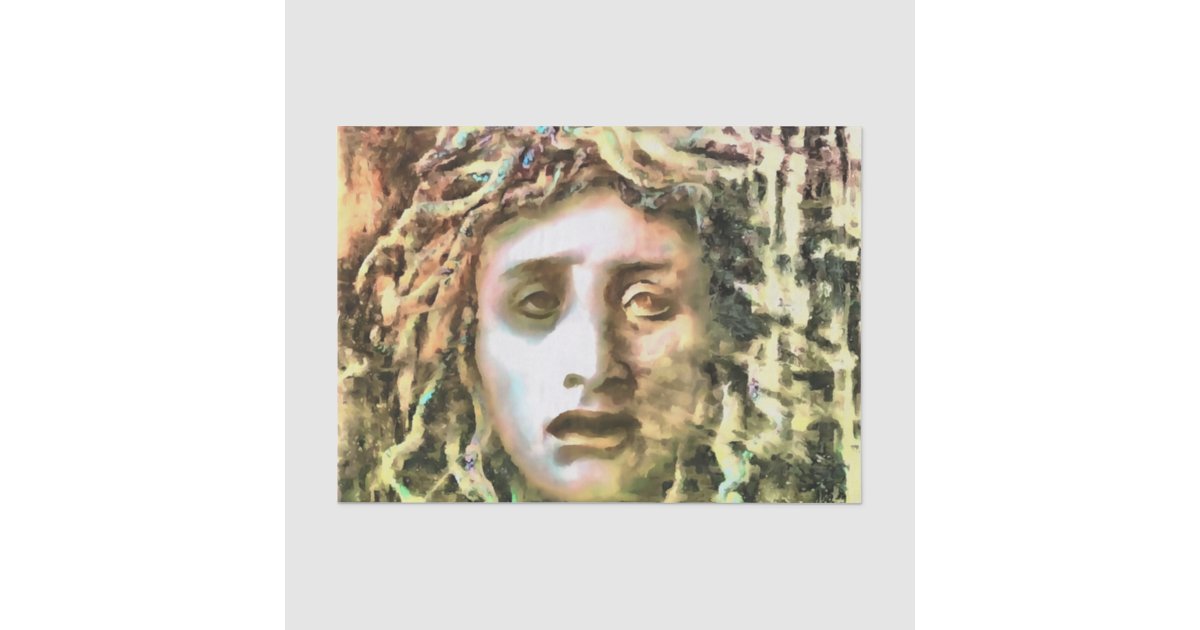 Medusa Portrait of a Gorgon Tissue Paper | Zazzle
