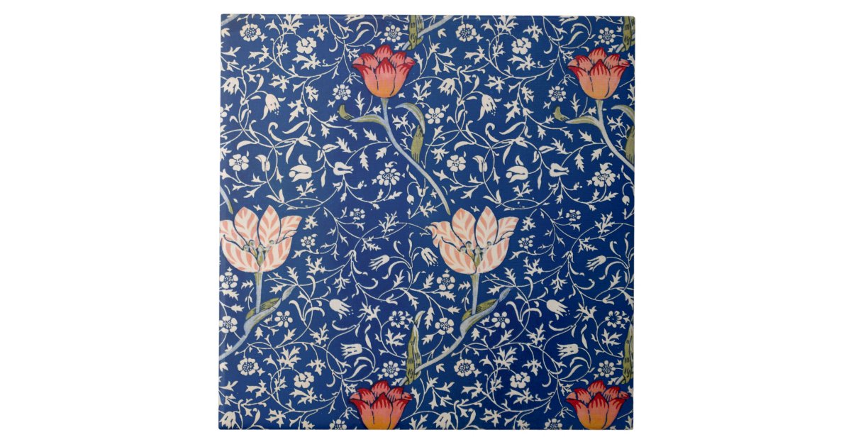 Medway Pattern (by William Morris) Ceramic Tile | Zazzle