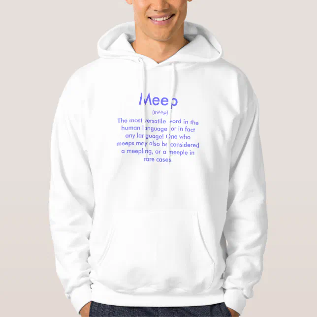 Meep Definition Sweatshirt | Zazzle