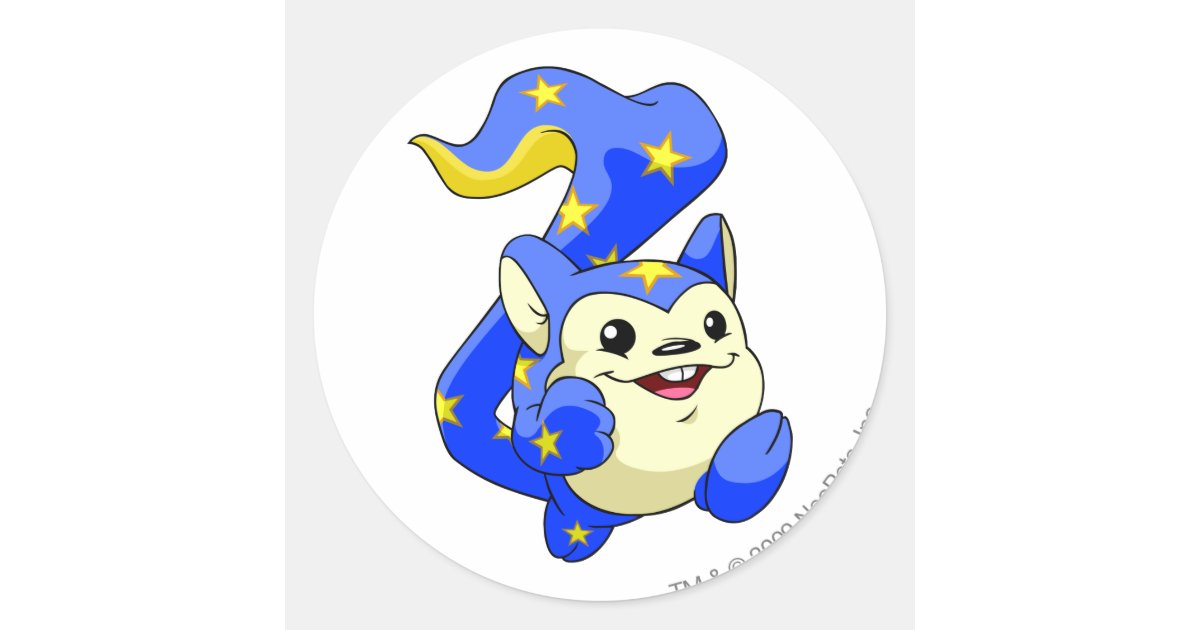 Meerca Starry Classic Round Sticker | Zazzle