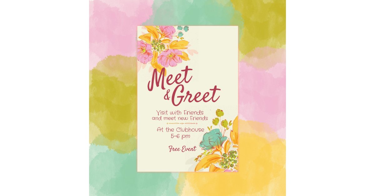Meet & Greet Invitation | Zazzle