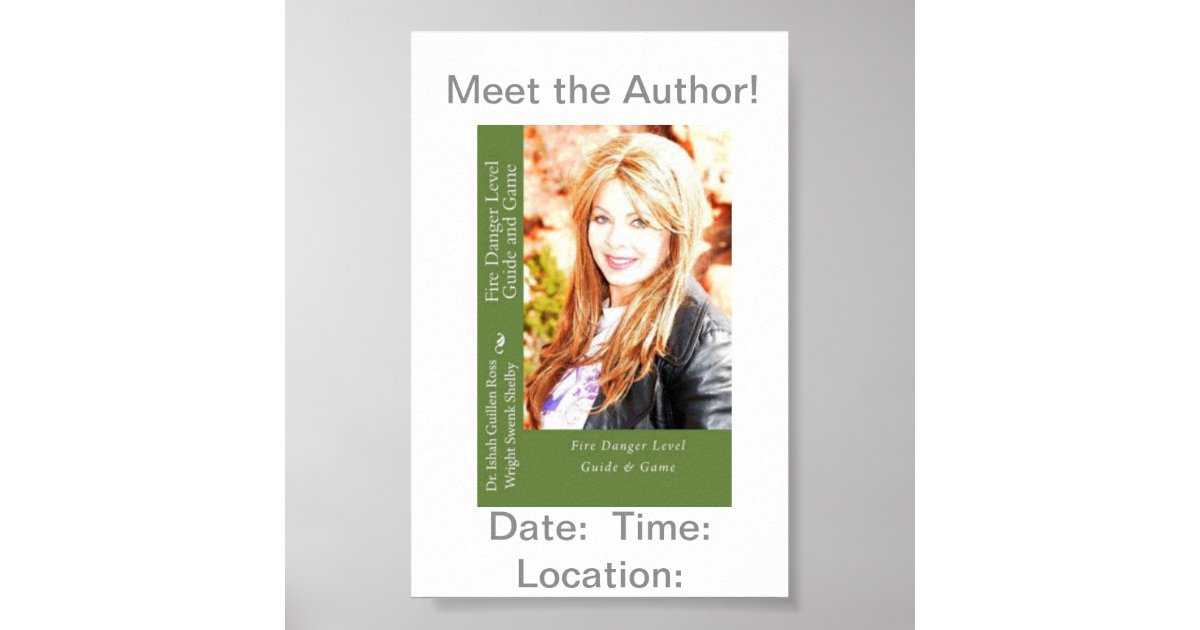 Meet the Author! Poster | Zazzle