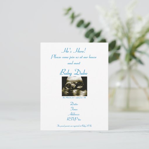 Meet the Baby Invitation | Zazzle