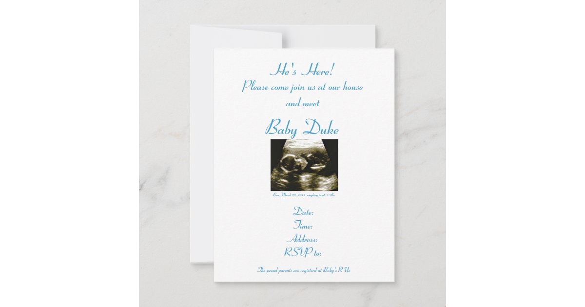 Meet the Baby Invitation | Zazzle