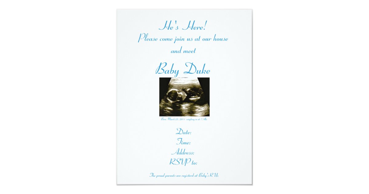 Meet the Baby Invitation | Zazzle.com