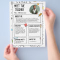 Meet The Teacher Modern Back to School Flyer | Zazzle