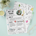 Meet The Teacher Modern Back to School Flyer | Zazzle
