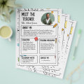Meet The Teacher Modern Back to School Flyer | Zazzle