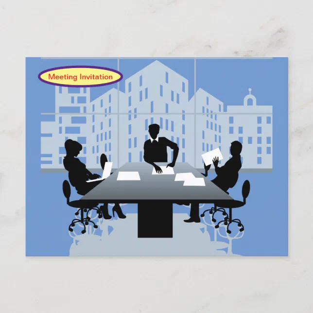 meeting invitation postcard | Zazzle